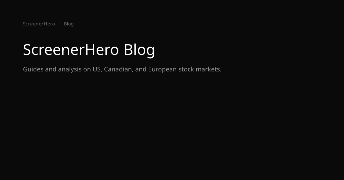 Best Free European Stock Screener in 2026 — No Account Required ...